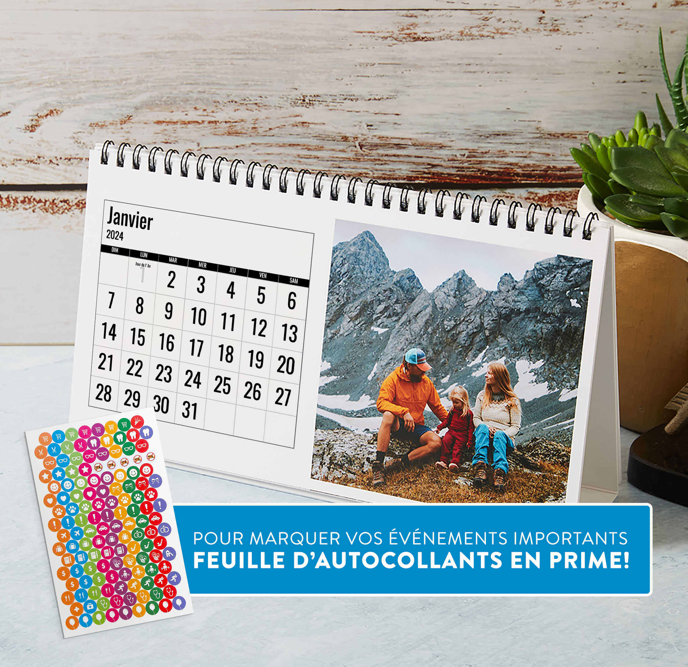Calendriers de bureau - Centre de la Photo Walmart